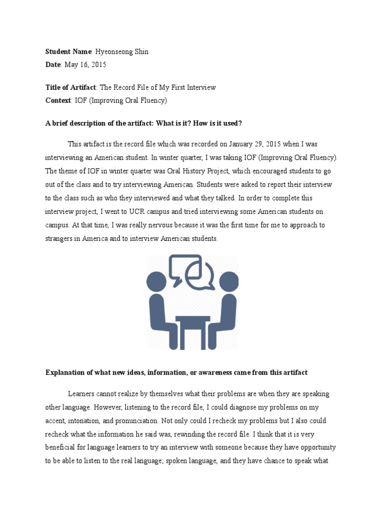 Artifact 1 Daniel Shin | PDF | Interview | Motivation