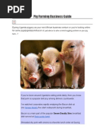 Piggery Business Plan | PDF | Domestic Pig | Partnership