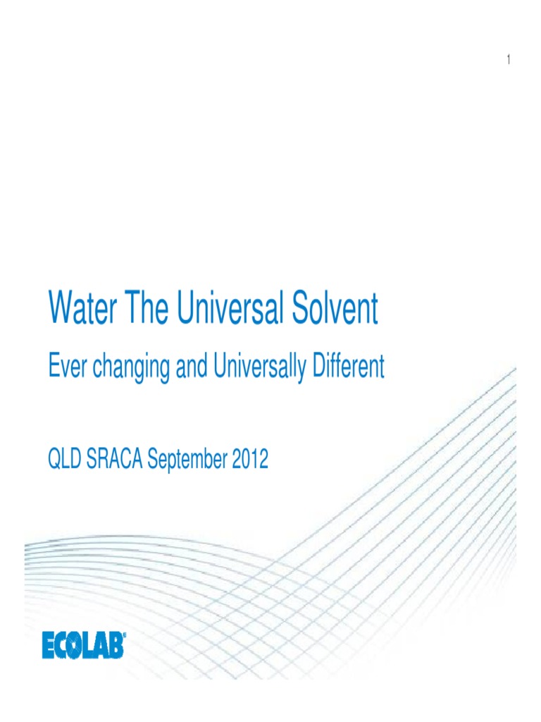 Water the Universal Solvent | Carbonate | Alkalinity