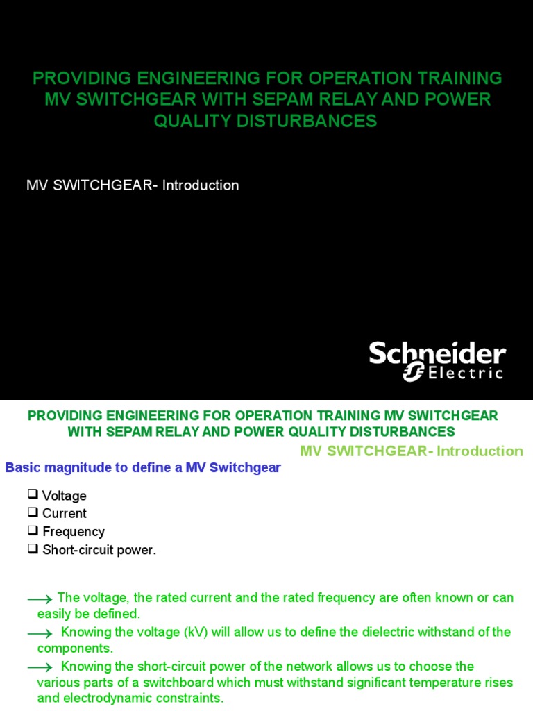 MV Switchgear Operation Training Guide | PDF | Insulator (Electricity ...