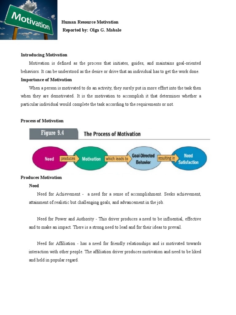 Understanding Human Resource Motivation | PDF | Motivation | Motivational