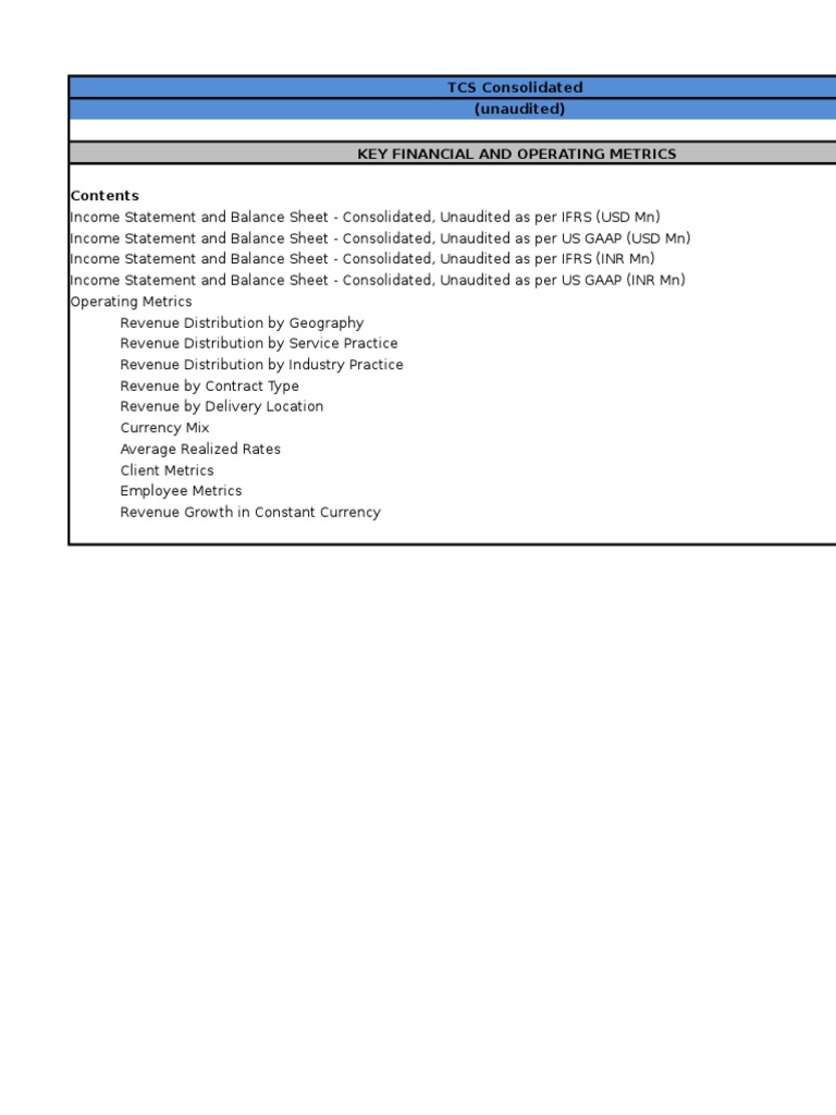 TCS Data Sheet | Download Free PDF | International Financial Reporting ...