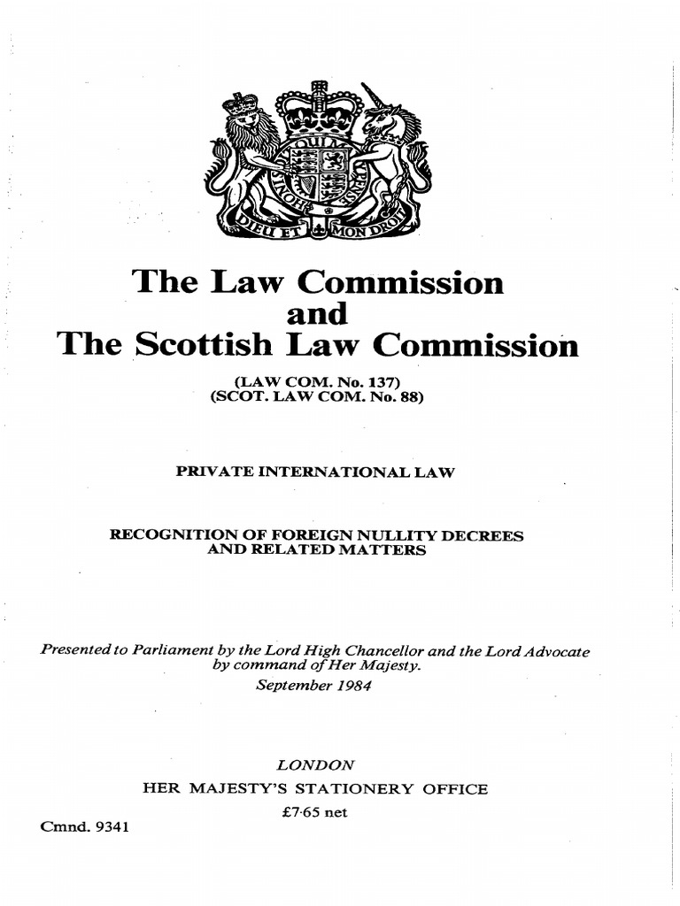 Recognition Scotland | PDF | Annulment | Divorce