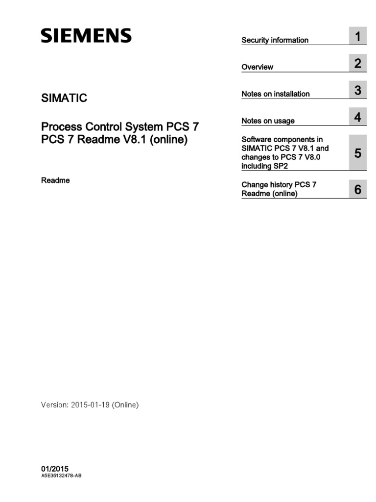 PCS 7 Readme V8.1 | PDF | Microsoft Windows | Operating System