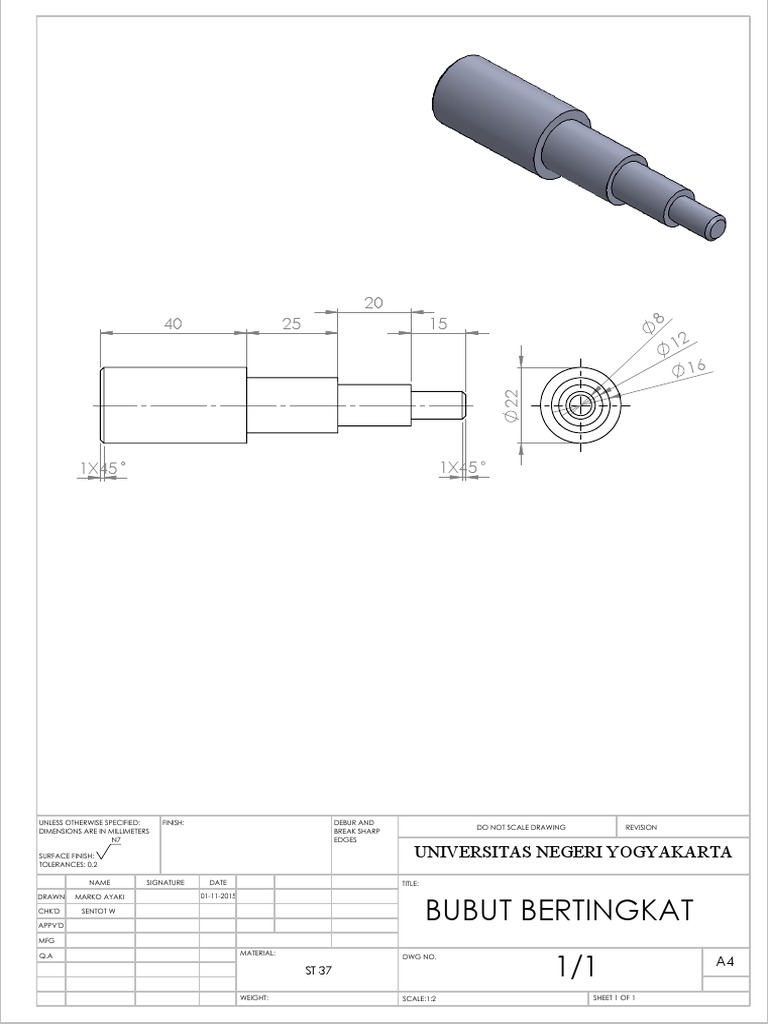 Jobsheet Bubut Bertingkat Pdf