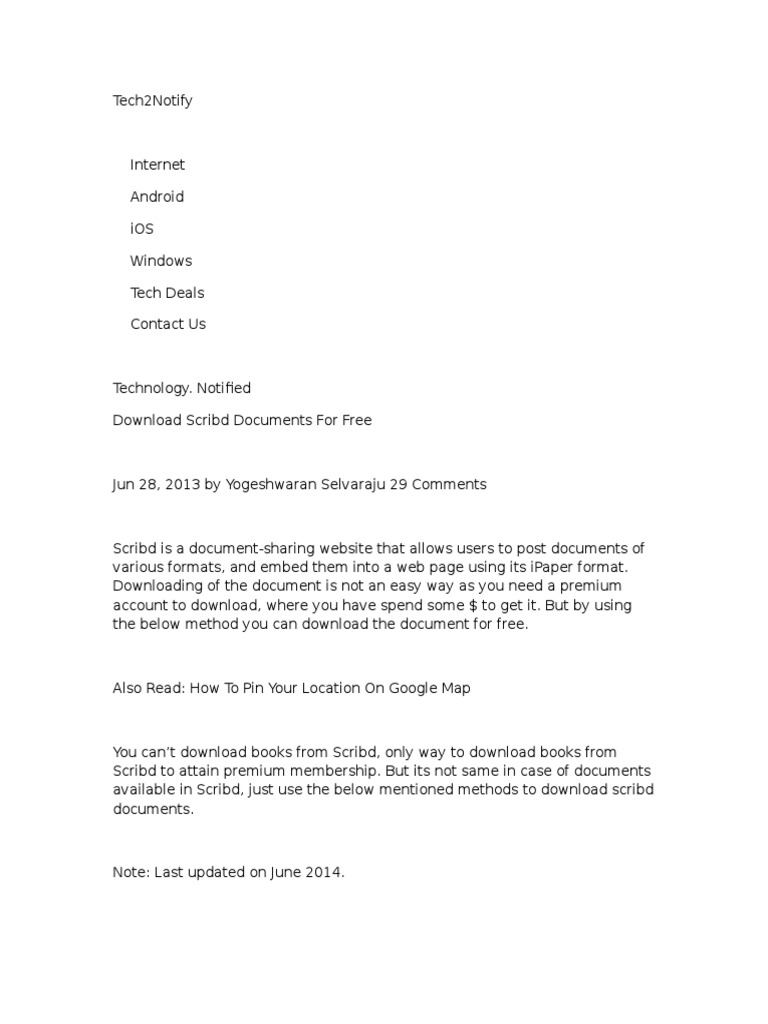 Scribd Documents For Free | PDF | Web Search Engine | Search Engine ...