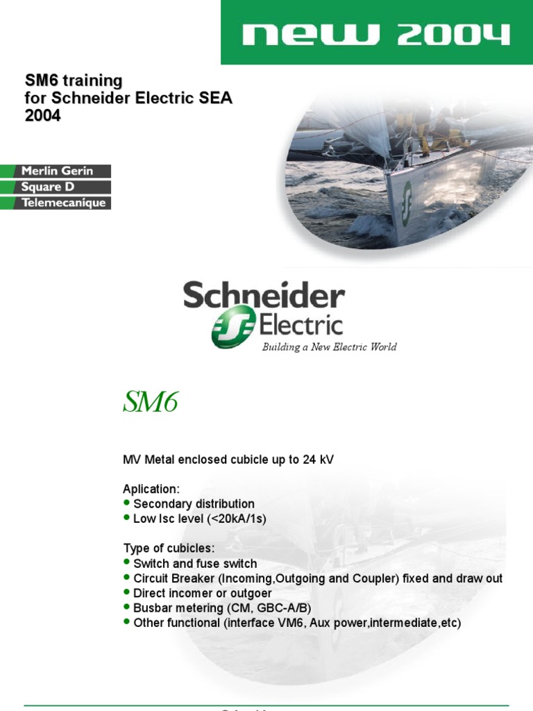 SM6 Training Material 2004 | PDF | Switch | Electrical Connector