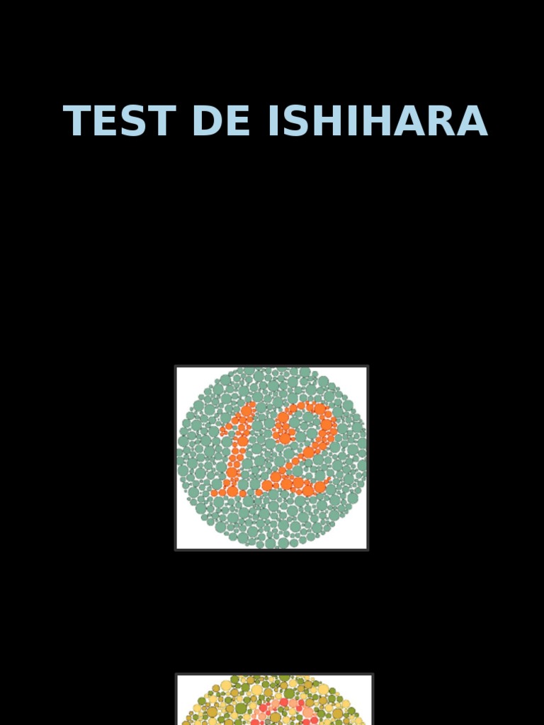 Test de Ishihara | PDF