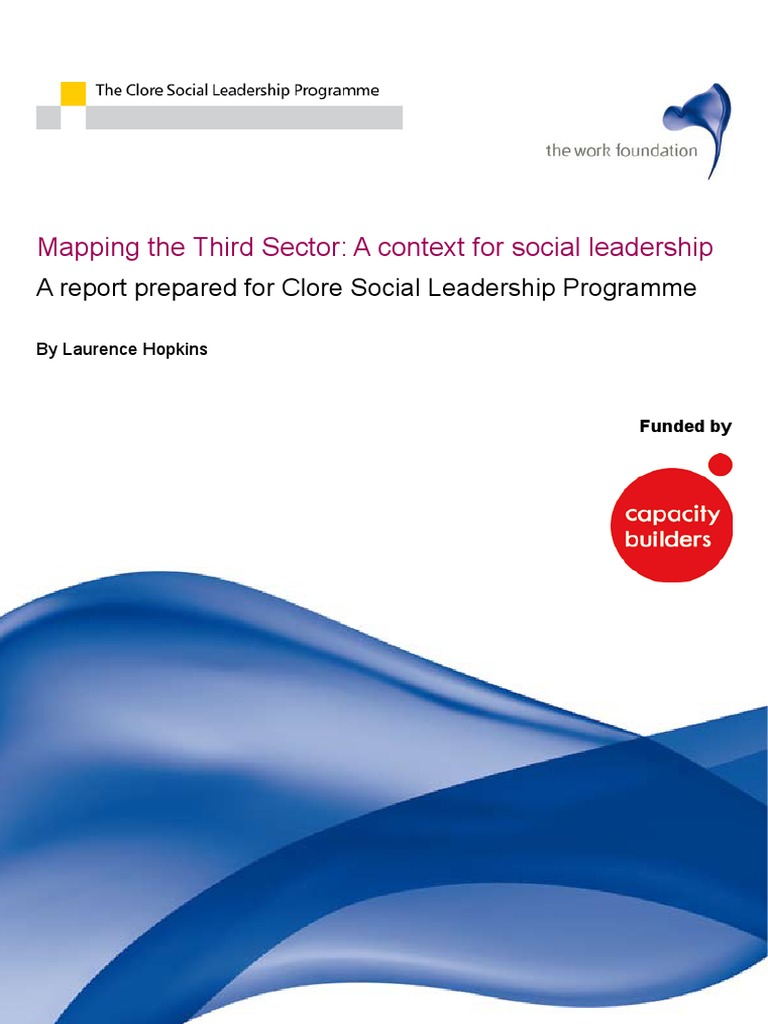 Mapping The Third Sector | PDF | Social Enterprise | Charitable ...