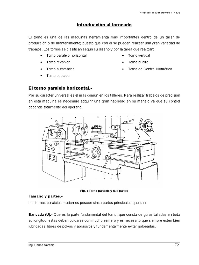 Introducción Al Torneado | PDF | Perforar | Herramientas