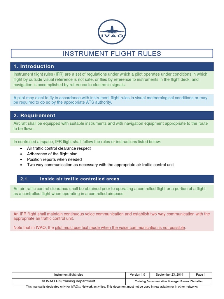 SPP ADC Instrument Flight Rules | PDF | Instrument Flight Rules ...
