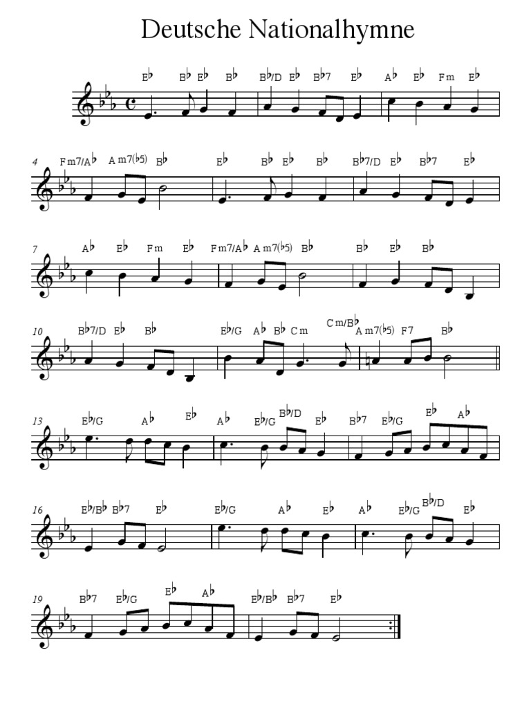 Deutsche Nationalhymne | PDF