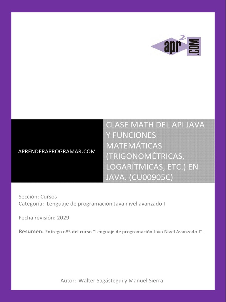 Clase Math y Funciones Matemáticas en Java | Exponenciación | Java ...