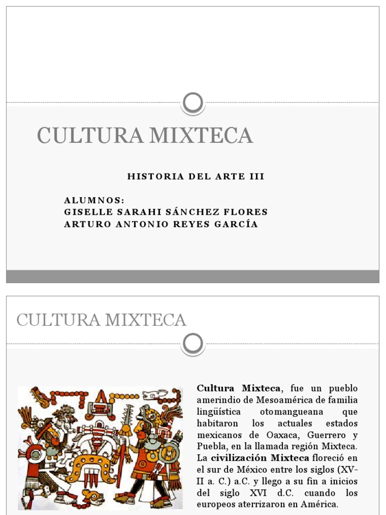 Cultura Mixteca | Mesoamérica | México
