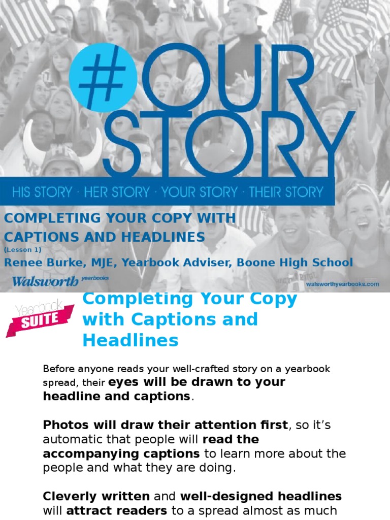 Writing Effective Yearbook Captions | PDF | Verb | Adverb