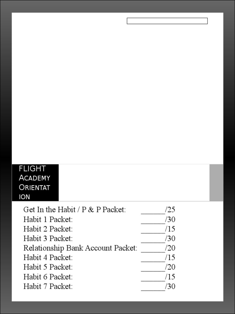 7 Habits Study Packets | PDF | Cigarette | Substance Abuse