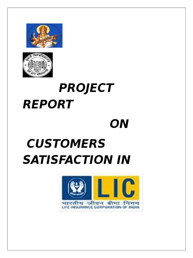 Customer Satisfaction in LIC | PDF | Customer Satisfaction | Insurance