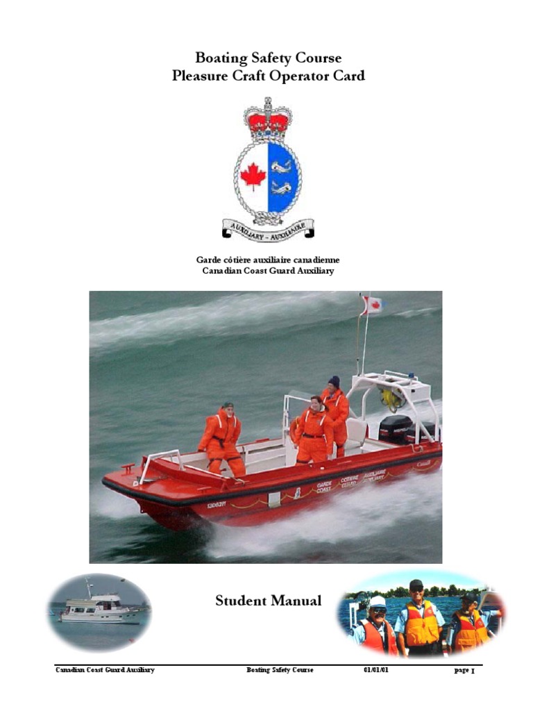 Boating Safety Course Pleasure Craft Operator Card | PDF | Hull ...