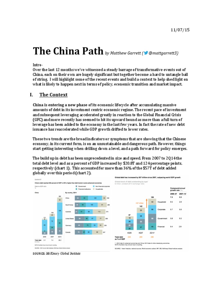 China's Economic Transition Insights | PDF | Securitization | Debt