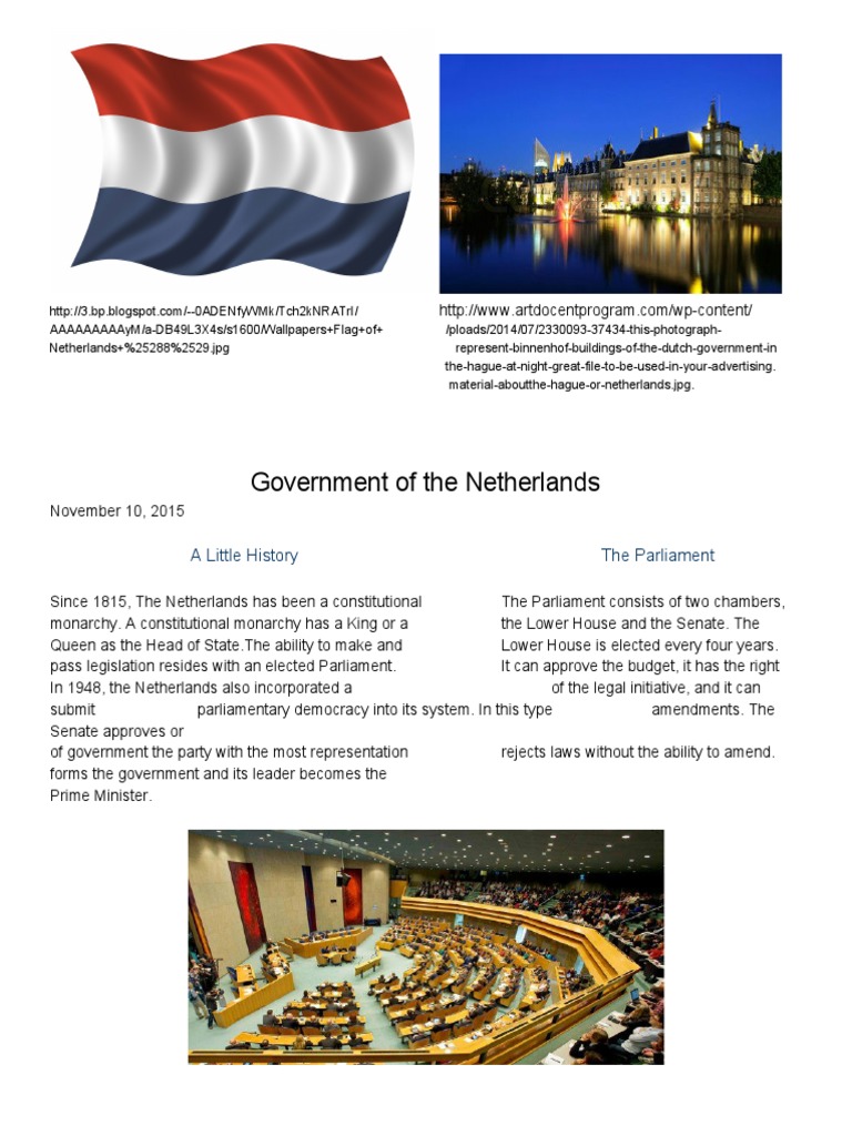 Overview of Dutch Government Structure | PDF | Finance & Money ...