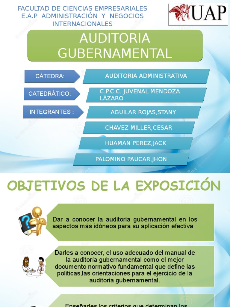 Auditoria Gubernamental | PDF | Auditoría financiera | Contabilidad