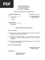 Sample of Cert To File Action | PDF
