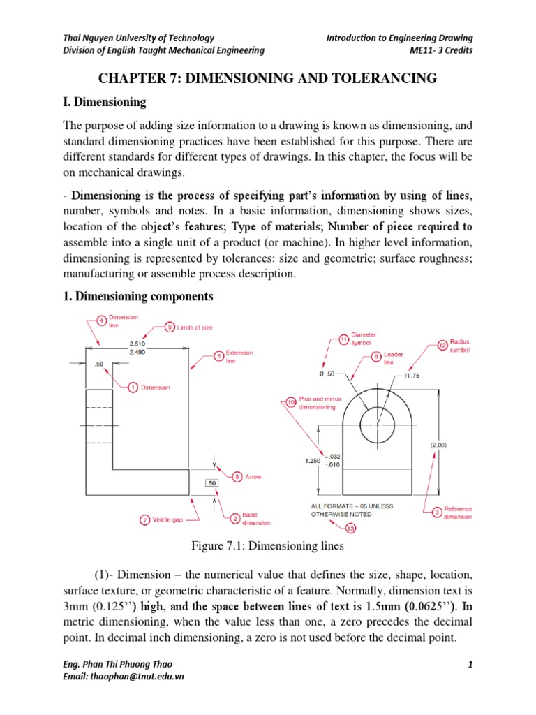 Chapter 07 Dimensioning and Tolerancing | PDF | Engineering Tolerance | Engineering