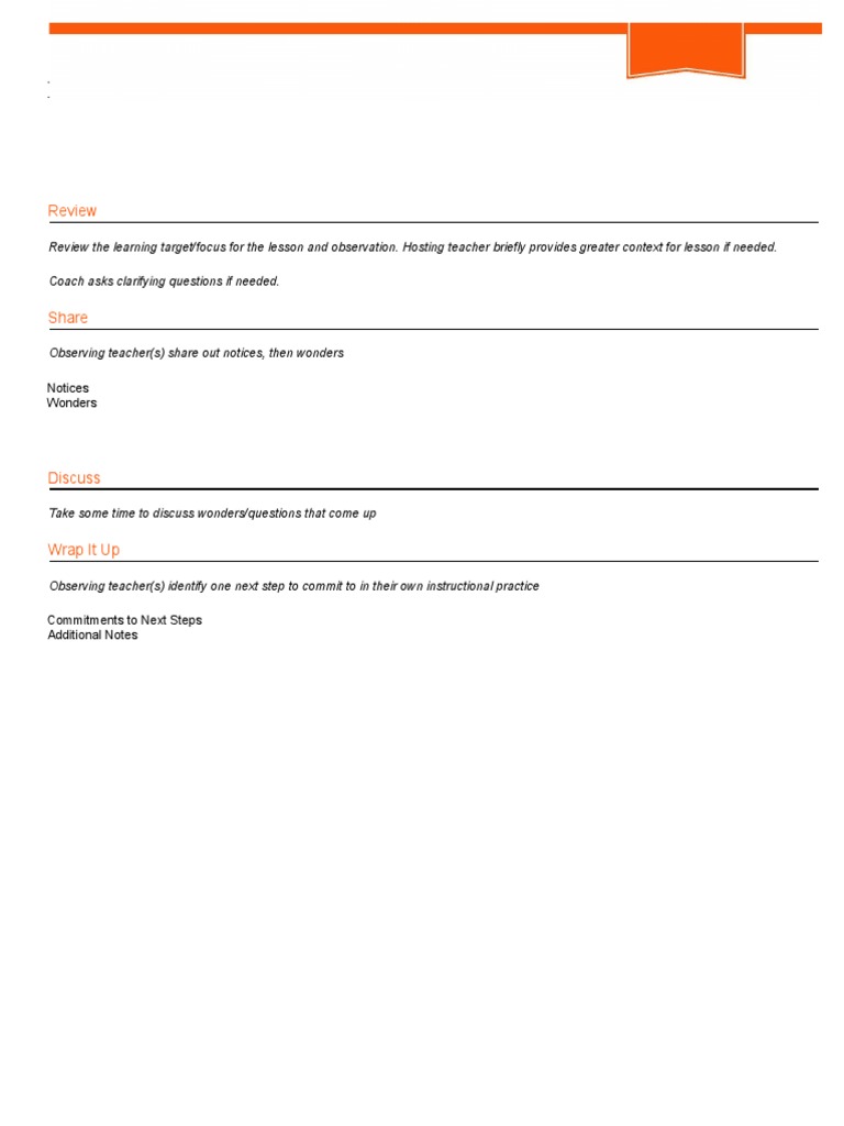 Debrief Tool in Word | PDF