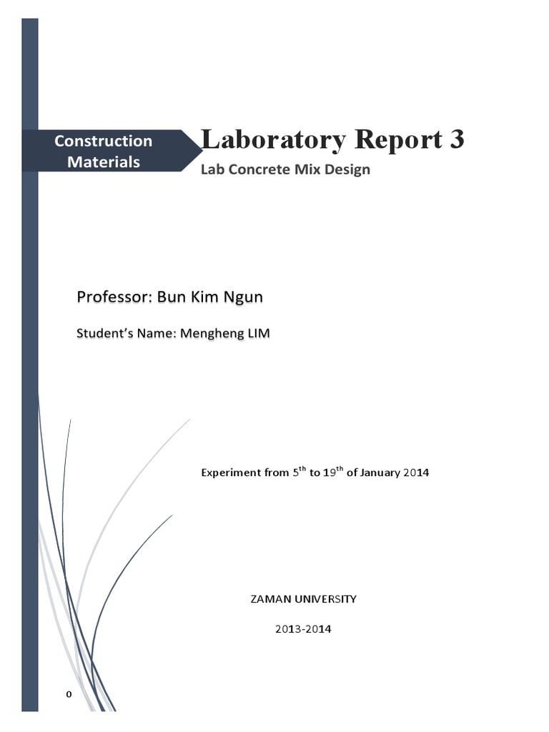 Lab 3 Report Construction Material | PDF | Construction Aggregate ...