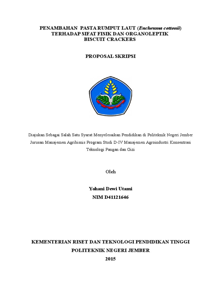 Biskuit Rumput Laut | PDF