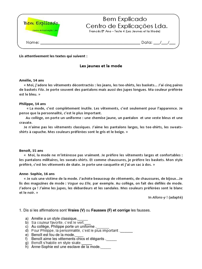 Les Jeunes Et La Mode | Mode | Mode et beauté