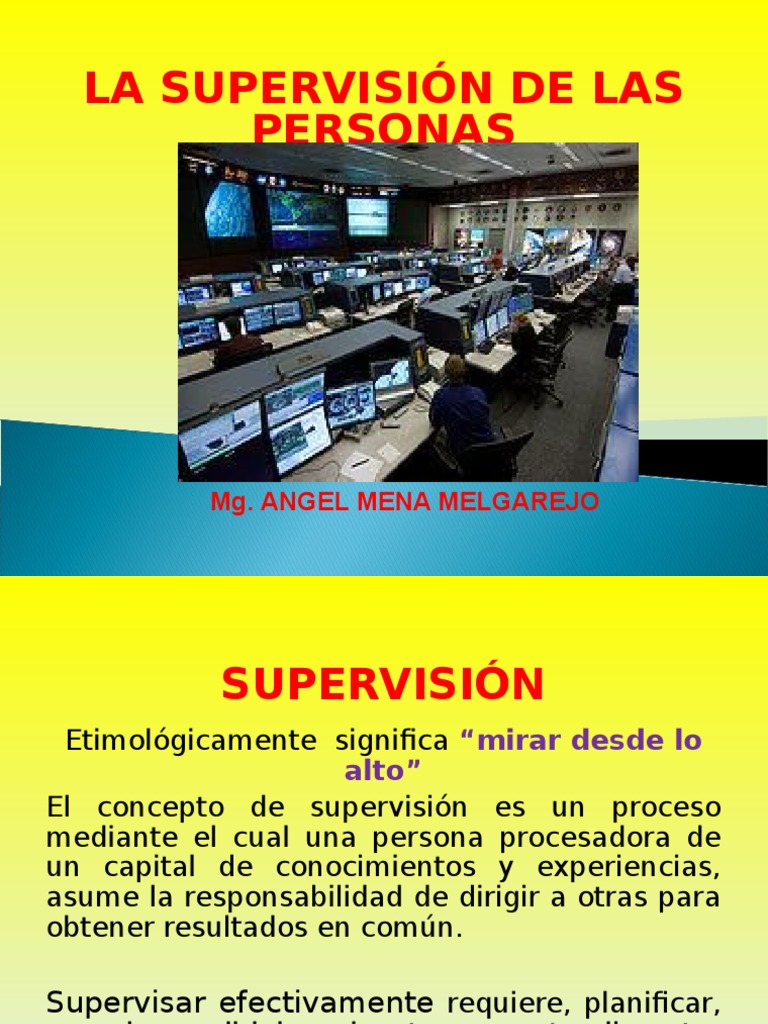 La Supervisión de Personal | PDF | Planificación | Toma de decisiones