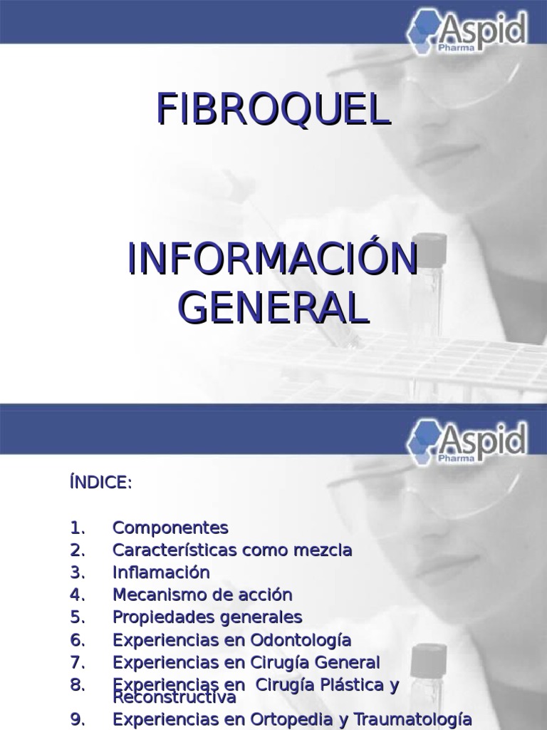 Fibroquel Informacin General | PDF | Inflamación | Hueso