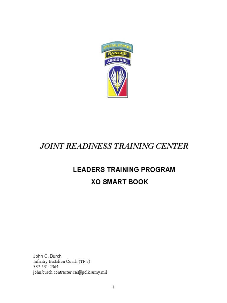 XO Smart Book | PDF | Staff (Military) | Reconnaissance
