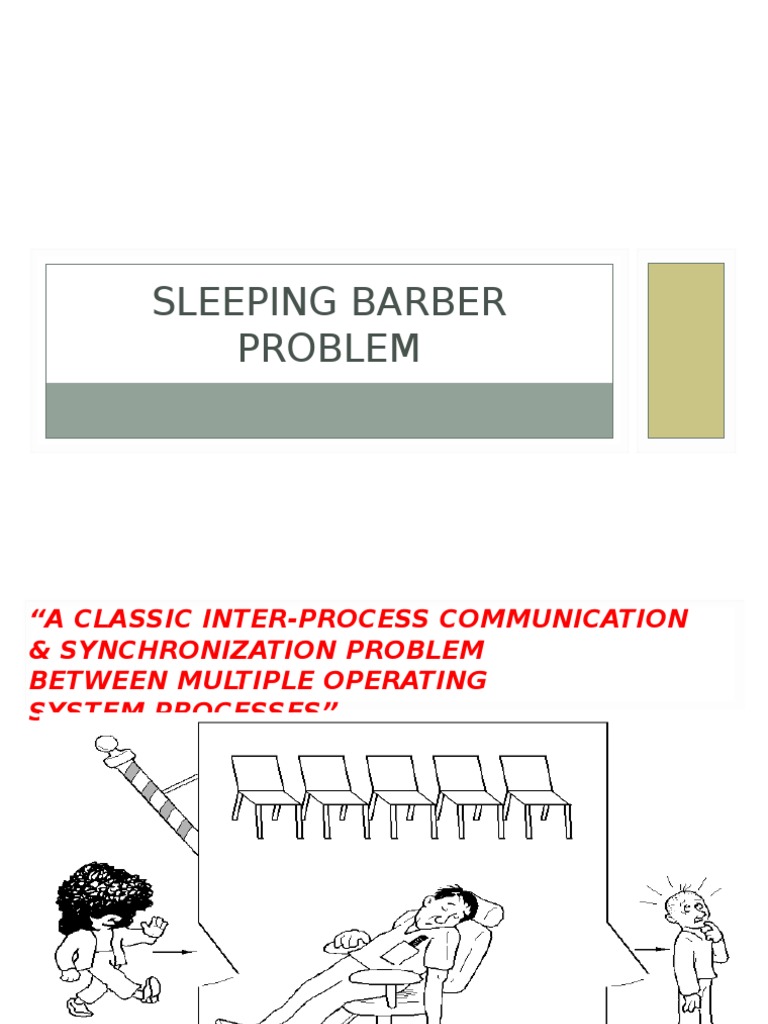 Sleeping Barber Problem | PDF | Concurrency (Computer Science) | Operating System Technology