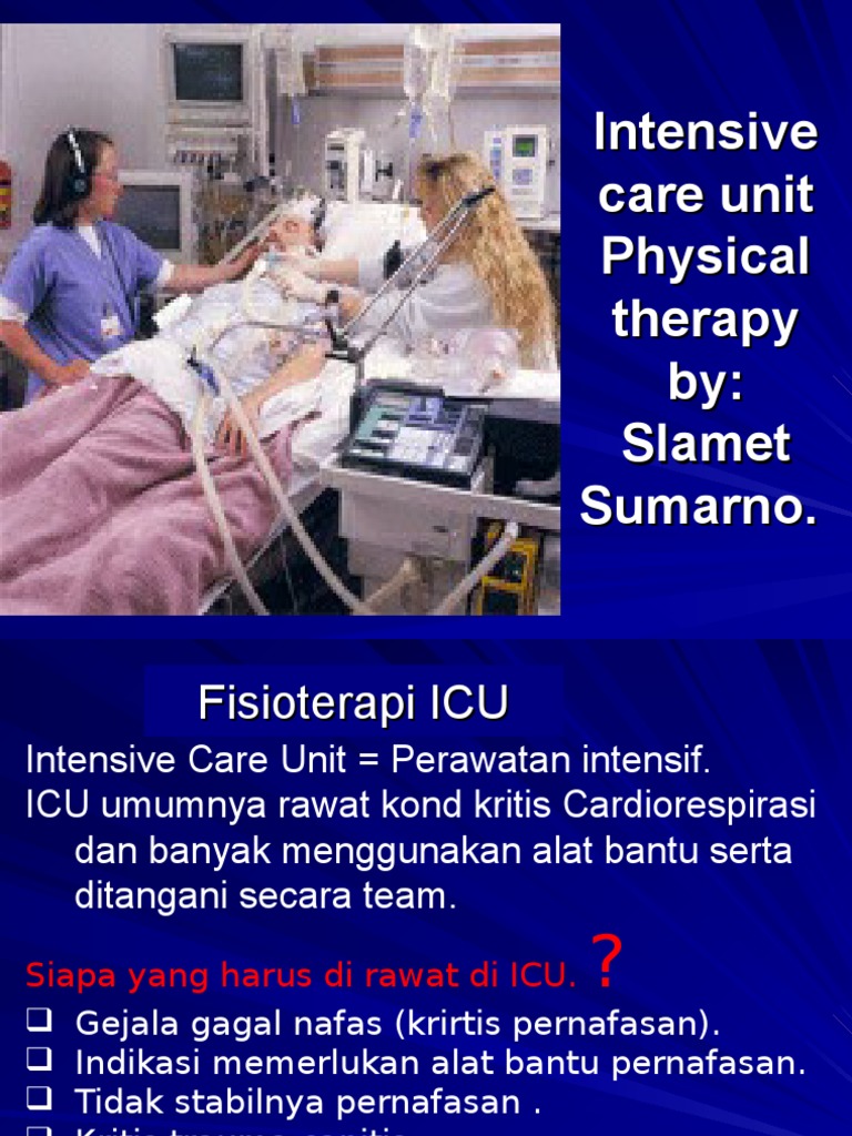 Fisioterapi Kardiovaskuler di ICU | PDF | Indra | Sistem Somatosensori