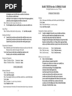 Catholic Order of Mass | PDF | Mass (Liturgy) | God The Father