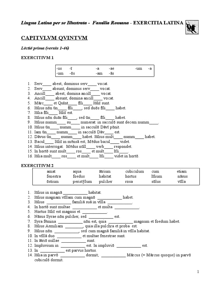 Exercitia Latina V | PDF
