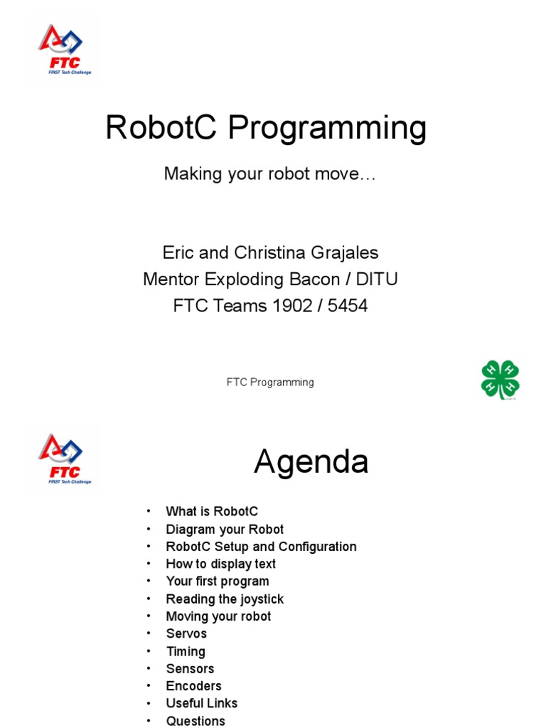 RobotC Tutorial Beginners 1 | PDF