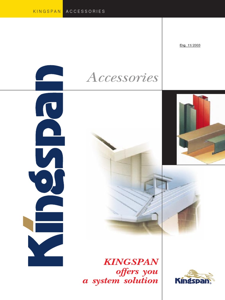 Kingspan Accessories | PDF | Roof | Screw