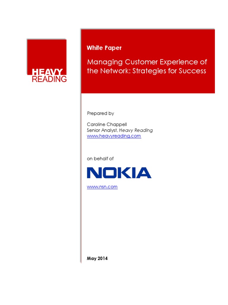 Heavy Reading On Cem With Telecom Italia Case Study | PDF | Customer ...