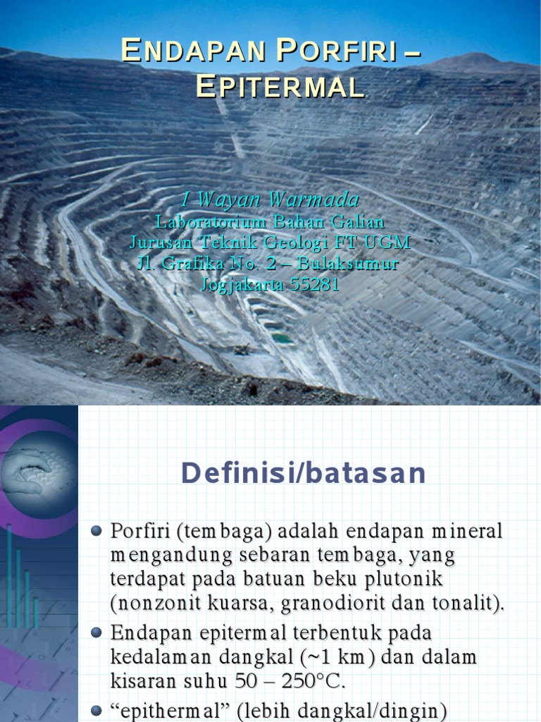 Karakteristik Endapan Porfiri dan Epitermal | PDF | Sains & Matematika