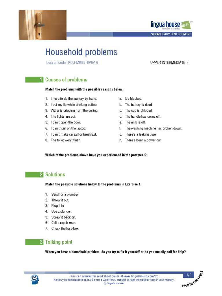 Household Problems | PDF | Nature