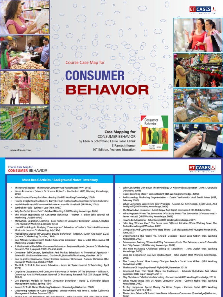 Consumer Behavior Course Case Map | PDF | Consumer Behaviour | Customer ...