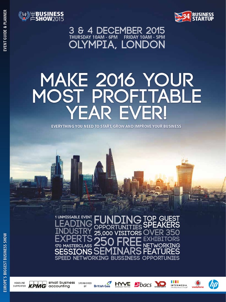 The Business Show Digital Show Guide Olympia15 | PDF | Entrepreneurship ...