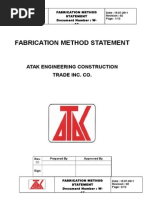 Method Statement For Structural Fabrication & Erection | PDF ...