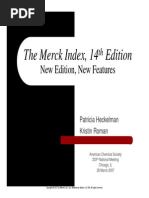 Merck Index 15th Edition Overview | PDF | Merck & Co. | Chemistry