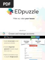 Edpuzzle Teacher Account Setup Guide | PDF | Computing | Software