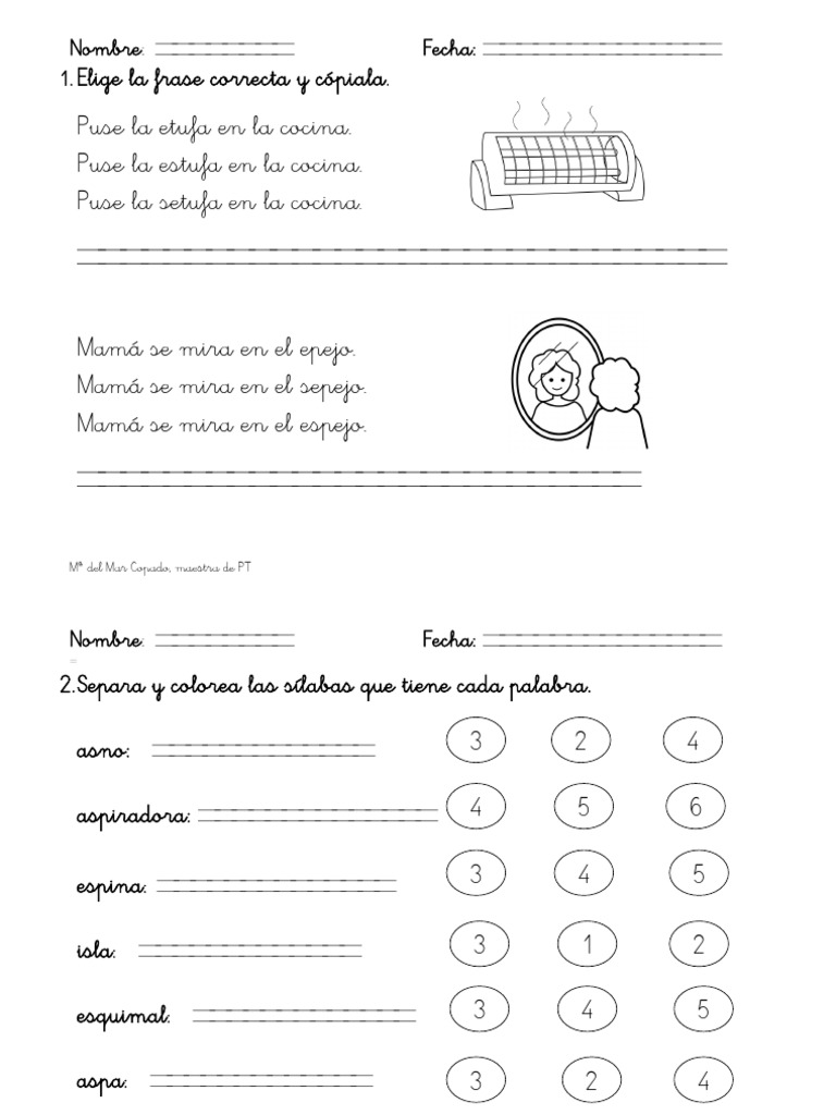 Oraciones Inversas para Niños | PDF | Artes del Lenguaje y Comunicación ...