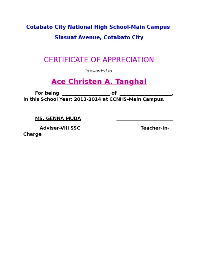 Student Achievement Award | PDF